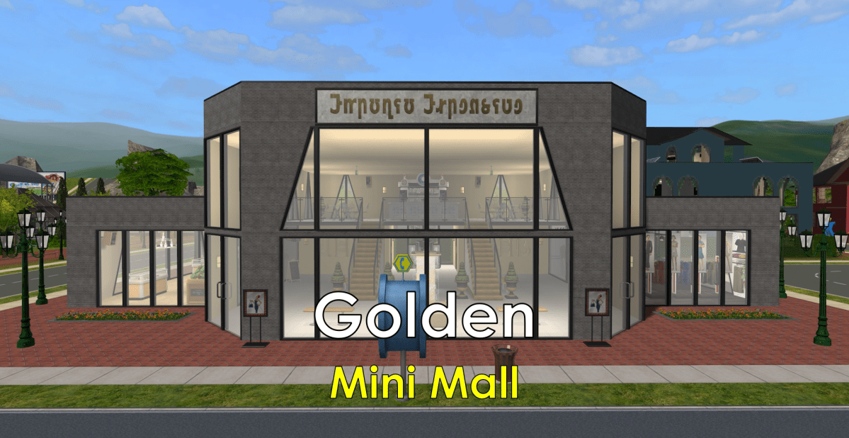 Golden Mini Mall – Buildings & Sims by AlexArt