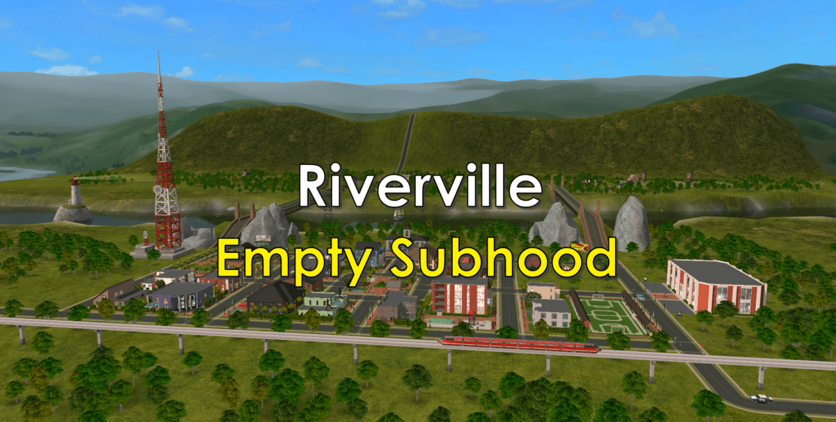 Riverville – Empty Subhood – Buildings & Sims by AlexArt